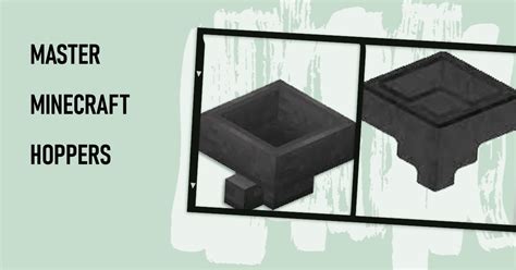 Minecraft Hoppers Moving And Storing Items Like A Pro