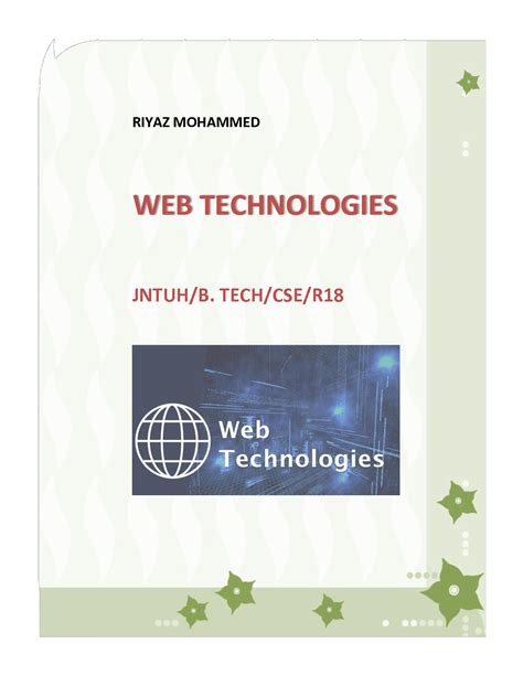 Solution Web Technologies Jntuh R13 R15 R16 R18 Studypool