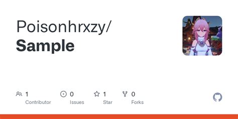 Github Poisonhrxzy Sample