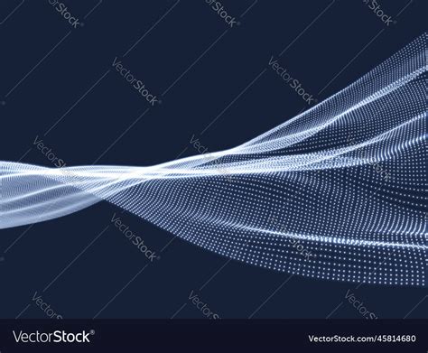 array with dynamic emitted particles 3d royalty free vector