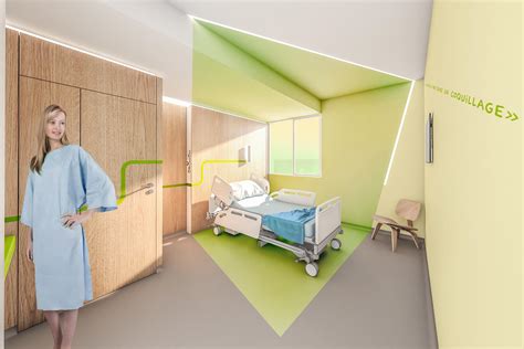 Chru Brestccaperspective Chambre Tlr Architecture And Associés
