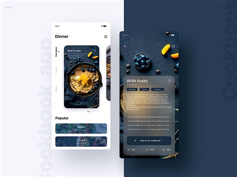 Cookbook Ui Mobile App Design By Vlad Karpets On Dribbble
