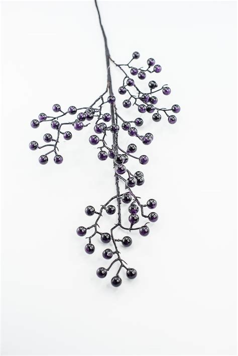 Dark Purple Berry Spray Greenery Market