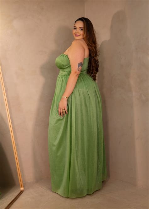 Vestido Para Madrinhas Convidadas De Casamento E Formandas Verde Oliva Frete GrÁtis