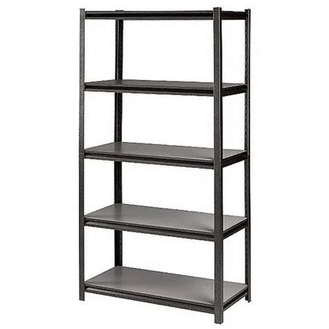 Dark Grey And Silver Ms Slotted Angle Structure Rack For Warehouse