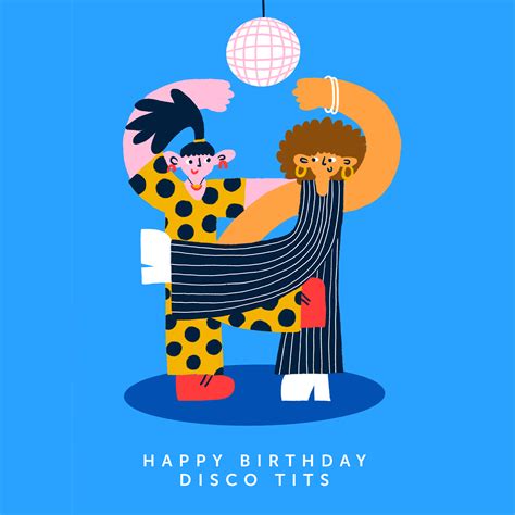 Disco Dancing Birthday Card Boomf Disco Dancing Birthday Card Boomf