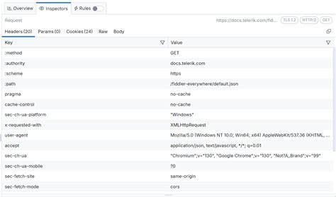 Inspectors Insights Fiddler Everywhere