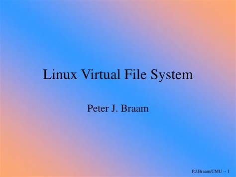 PPT Linux Virtual File System PowerPoint Presentation Free Download ID