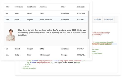 Angular Data Grid DevExtreme Angular Components