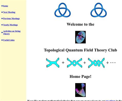 Topological Quantum Field Theory Club Home Page Website For 9th 10th Grade Lesson Planet