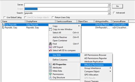 How To Find Active Directory Effective Permissions NetTools