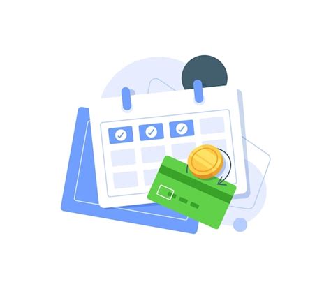 Premium Vector Subscription Paymentcalendar With A Monthly Payment