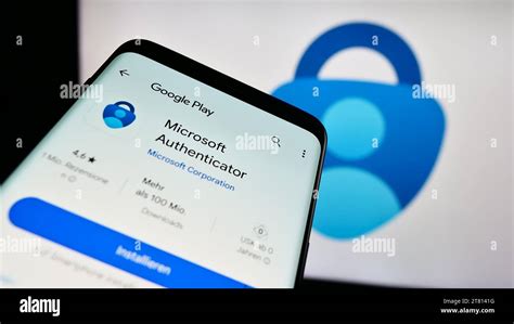 Mobile Phone With Website Of Authentication App Microsoft Authenticator