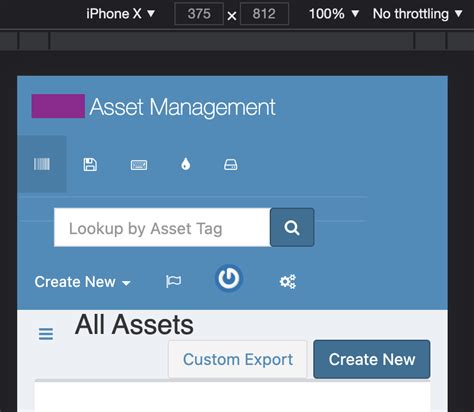 Snipeit Faulty Mobile View · Issue 10089 · Snipesnipe It · Github