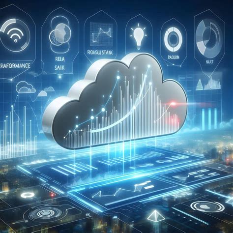 Photo Realistic As Cloud Computing Performance Monitoring With Graph And Dashboard Symbols