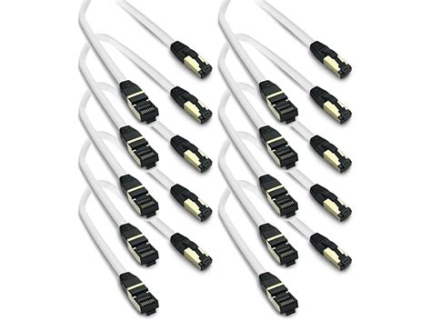 Arli 10 X 0 25m Patchkabel Cat8 1 Netzwerkkabel 0 25 M Mediamarkt