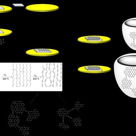 Schematic Representation Of Carbon Matrices Formation From Alkyl