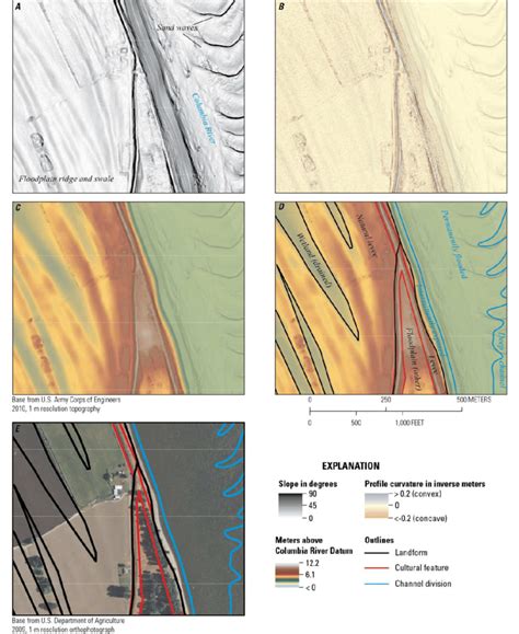 Illustration Of Terrain Visualization Methodology Used To Map Landforms