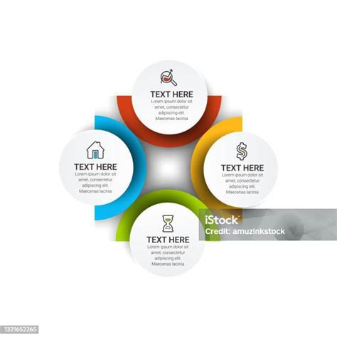 프레젠테이션을 위한 벡터 비즈니스 템플릿입니다 인포그래픽을 위한 크리에이티브 컨셉입니다 숫자 옵션 단계 또는 프로세스가 있는 비즈니스 개념입니다 0명에 대한 스톡 벡터 아트