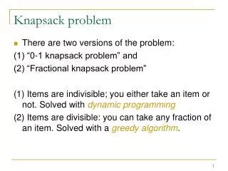 PPT Genetic Algorithm Knapsack Problem PowerPoint Presentation Free Download ID