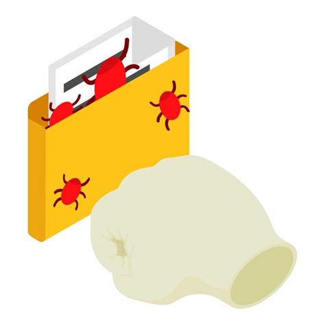 Premium Vector Web Hacking Icon Isometric Vector Bug Attack On