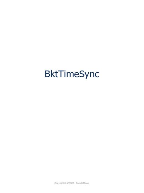 Bkttimesync Englishmanual Pdf Global Positioning System Synchronization