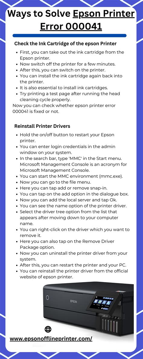 Ppt Ways To Solve Epson Printer Error 000041 Powerpoint Presentation Id 11959564