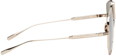 Valentino Garavani Gold V Hexagon Sunglasses Valentino Garavani