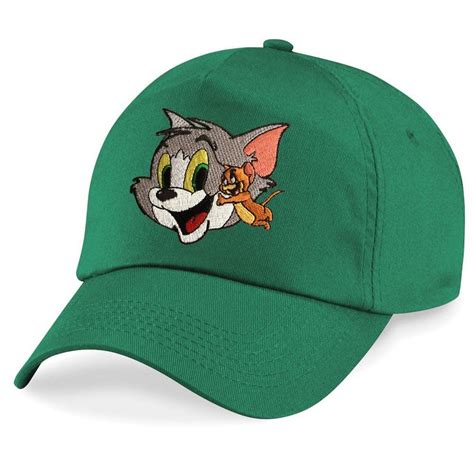 Blondie And Brownie Baseball Cap Kinder Tom Jerry Stick Patch Katze Maus