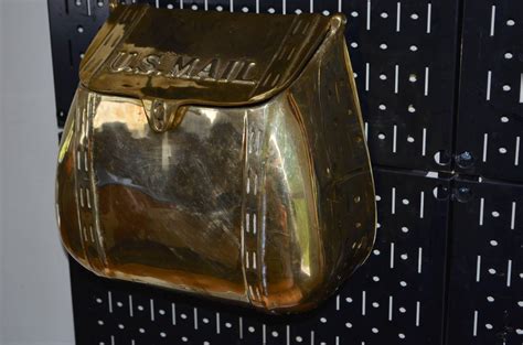 Antique Saddlebag Mail Box Mailbox Of Solid Brass At 1stdibs Solid