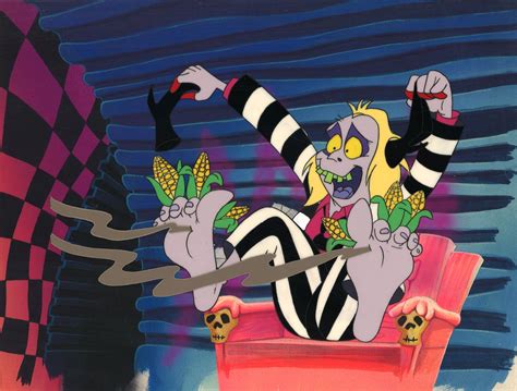 Beetlejuice The Animated Series Original Production Cel On Original