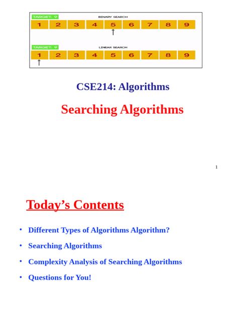 Lecture 4 Searching Algorithms Pdf Time Complexity Applied Mathematics