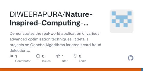 Github Diweerapuranature Inspired Computing Algorithms Real World Usage Demonstrates The