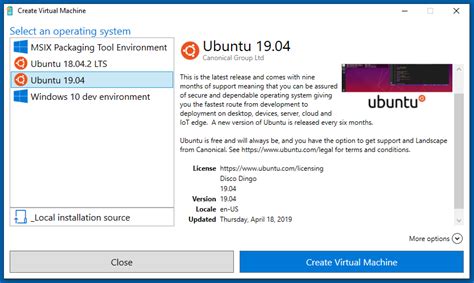 Ubuntu 1904 Now Available In The Hyper V Quick Create Gallery