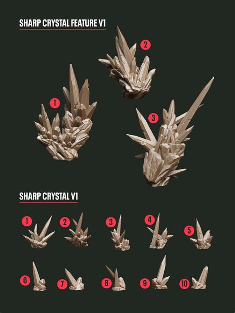 Digital Download Crystal Sharp Stl Epic Basing
