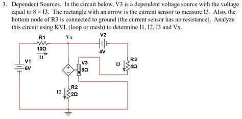 Dependent Sources In The Circuit Below V Is A Chegg