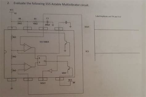 Solved Evaluate The Following Astable Multivibrator Chegg Com