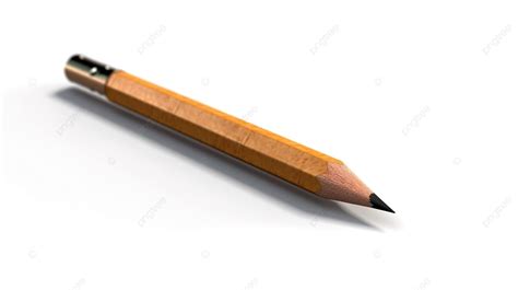 흰색 배경에 지우개가 달린 분리된 나무 연필의 3d 그림 연필 연필 지우개 지우개 배경 일러스트 및 사진 무료 다운로드 Pngtree