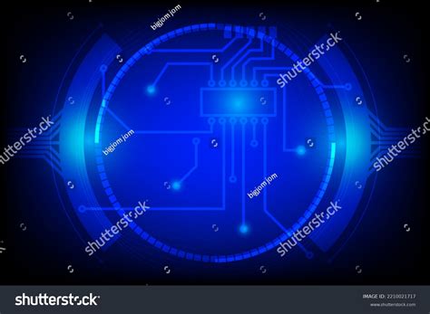 Abstract Technology Digital Electric Circuit Abstract Stock Vector Royalty Free 2210021717
