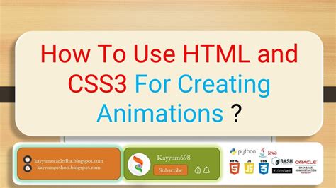How To Create Htmlcss Animations Kayyum698 Kayyum698 Youtube