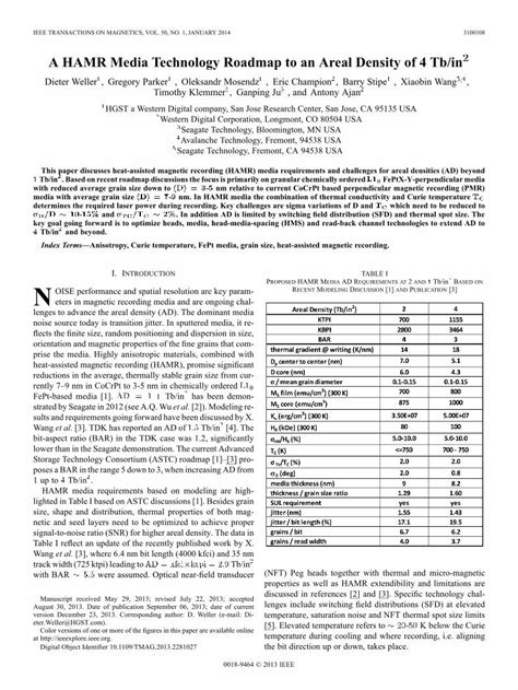 (PDF) A HAMR Media Technology Roadmap to an Areal Density of 4 Tb/in$^2$ - DOKUMEN.TIPS