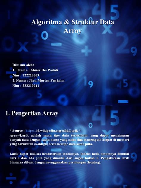 Struktur Data Array Pdf