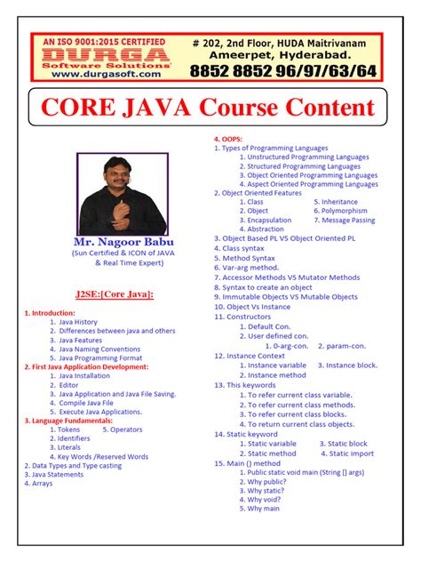 full stack java by nagoor babu sir pdf spring framework method