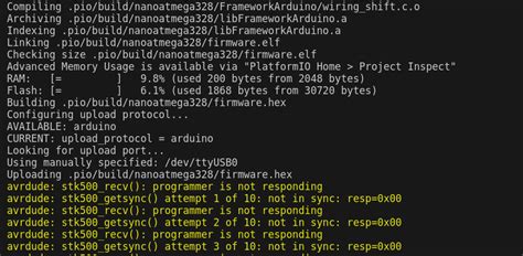 Téléversement Avec Arduino Ide Ok Mais Vscodeplatformio Nok