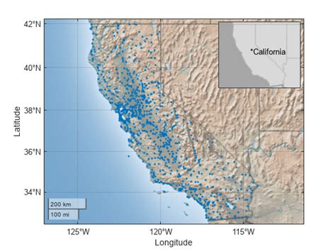 geoaxes create geographic axes matlab