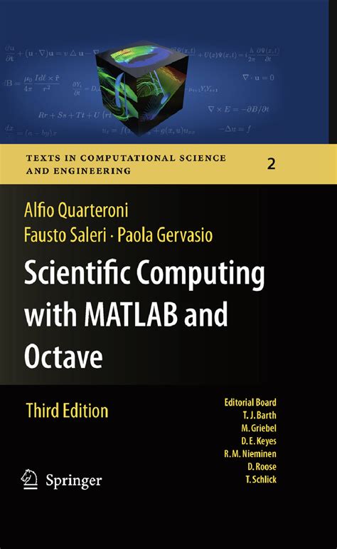 Scientific Computing With Matlab And Octave 3rd Ed Timothy J Barth