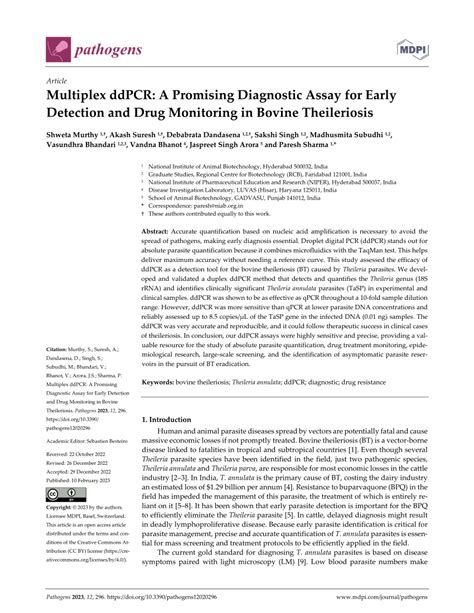 Pdf Multiplex Ddpcr A Promising Diagnostic Assay For Early Detection And Drug Monitoring In