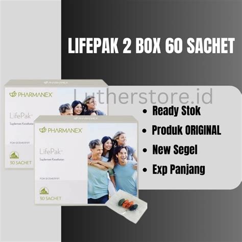 Jual Suplemen Multivitamin Lifepack 2 Box 60 Sachet Ed 092026 Shopee