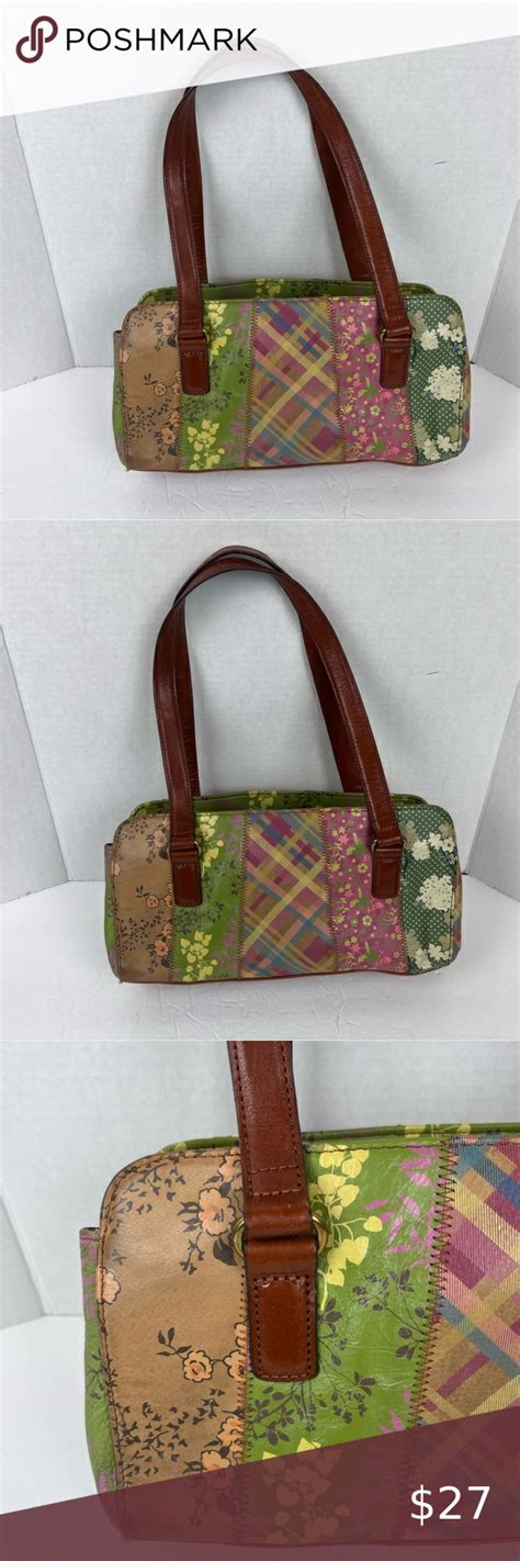 Fossil Patchwork Leather Shoulder Bag Leather Shoulder Bag Shoulder