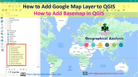 How To Add Google Map Layer To QGIS How To Add Basemap In QGIS Geographical Analysis